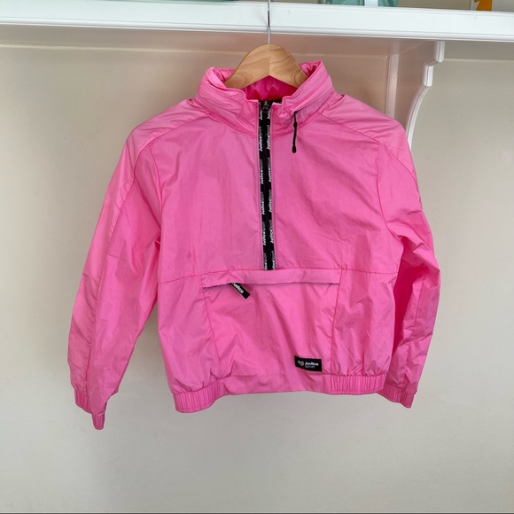 Justice | Jackets & Coats | Justice Pink Anorak Winbreaker 2 Zip | Poshmark